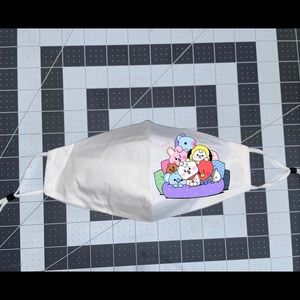 Hand Crafted | Accessories | Bt2 Bts Kpop Face Mask | Poshmark